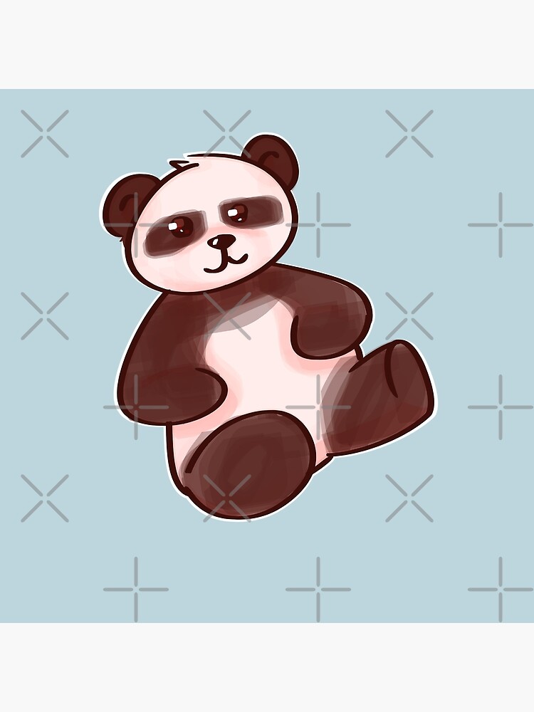 Lámina fotográfica «oso panda rosado de dibujos animados cursi» de ...