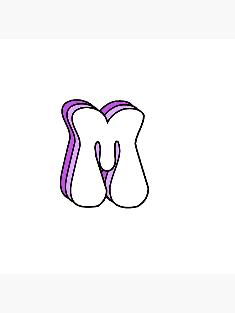 "bubble letter M sticker" Art Print by irvinkay000 | Redbubble