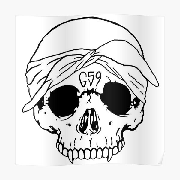 G59 Skull Posters | Redbubble