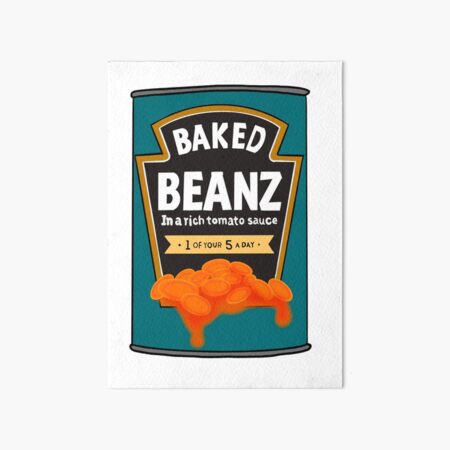 "Baked beans sticker" Art Board Print for Sale by samhn19 | Redbubble