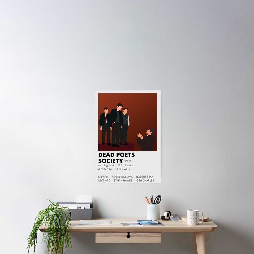 "dead poets society minimalist poster" Poster for Sale by bella-correa ...