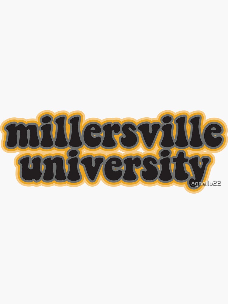 "Millersville University Groovy Outline" Sticker for Sale by agnello22 ...