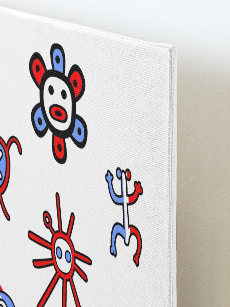 "Taino Symbols Puerto Rico Flag Colors" Mounted Print by byDarling ...