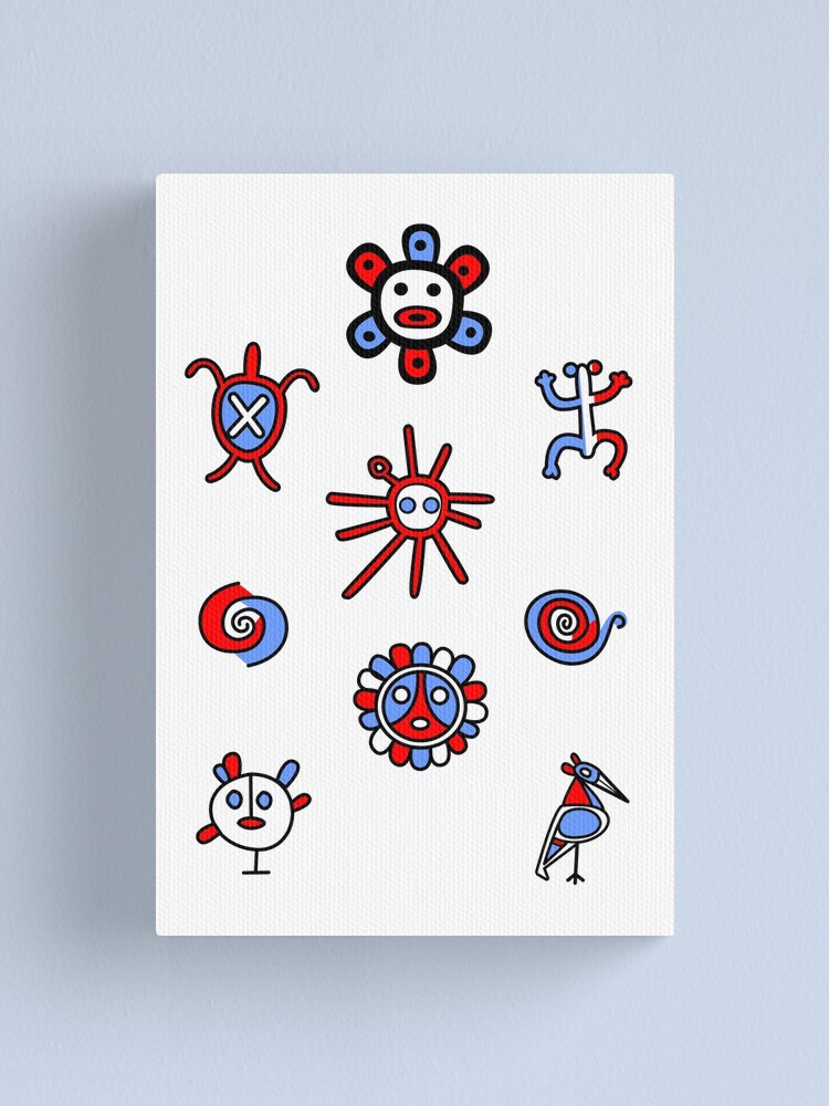 Lienzo «Simbolos Tainos Puerto Rico Colores Bandera Boricua» de ...
