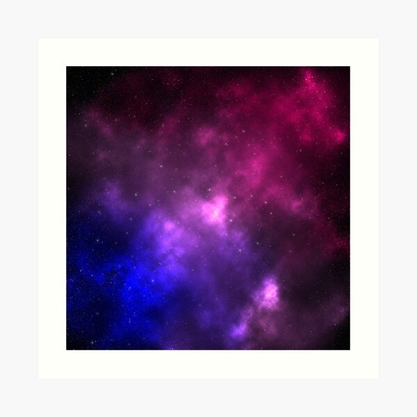 "Bisexual Pride Galaxy" Art Print for Sale by flowrawr | Redbubble