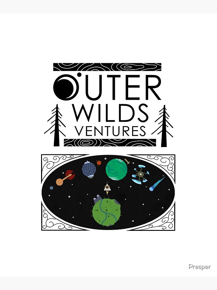 "Outer Wilds Logo" Mounted Print for Sale by Presper | Redbubble