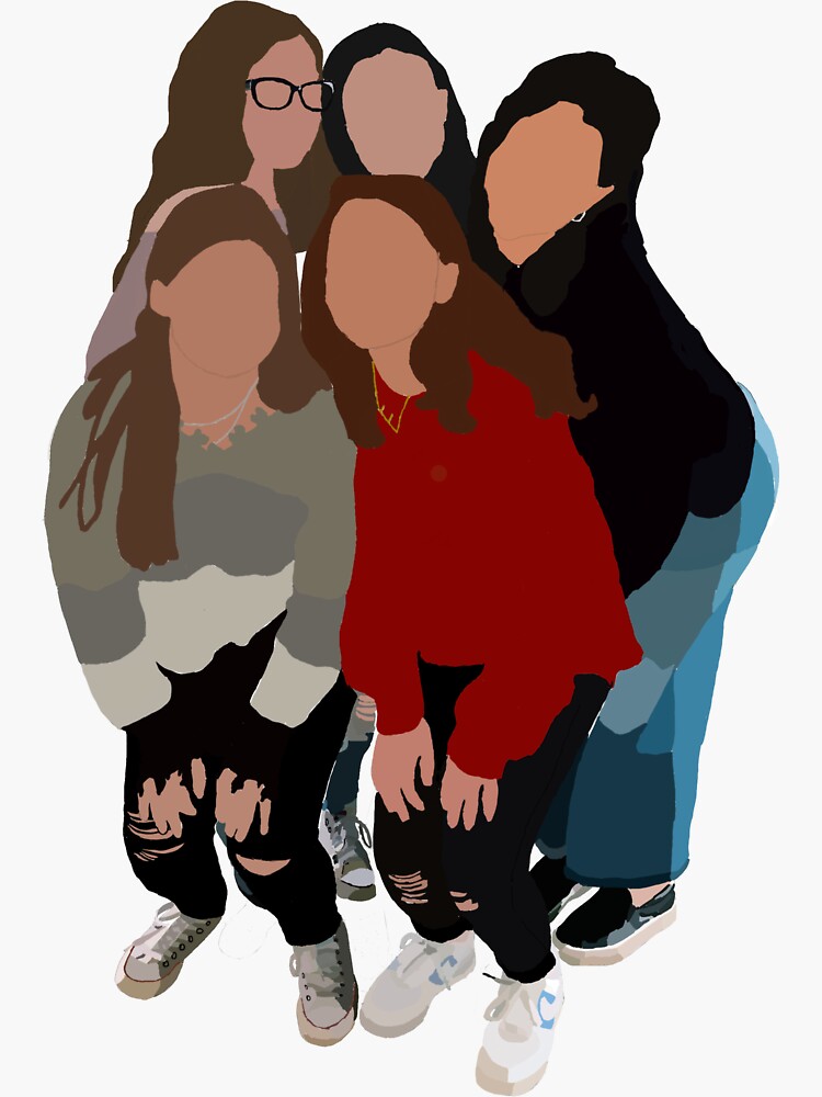 "the girl$" Sticker for Sale by emilyschloss | Redbubble