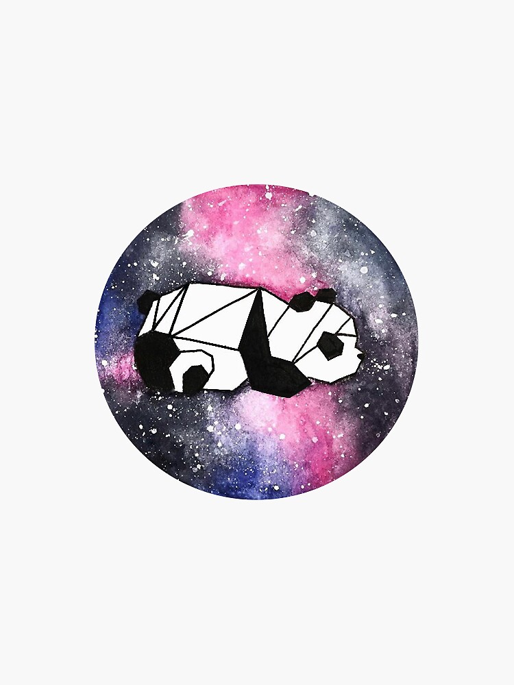 "Panda Galaxy Watercolor sticker" Sticker for Sale by hannahletters ...
