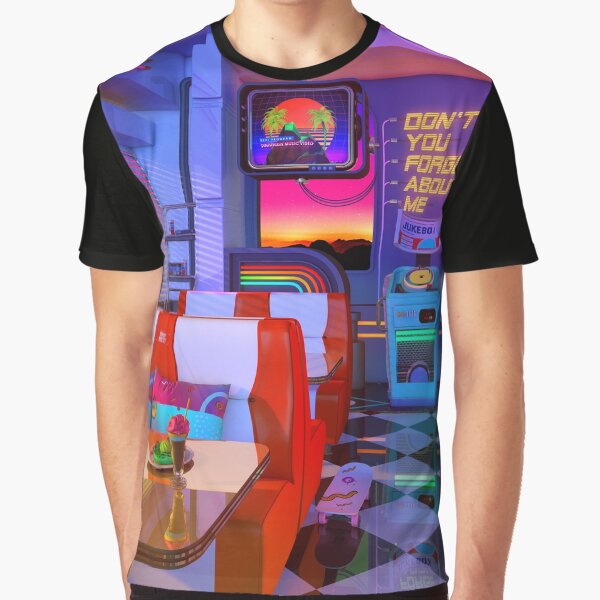 "Retrowave Dine & Dream" T-shirt by dennybusyet | Redbubble | synthwave ...