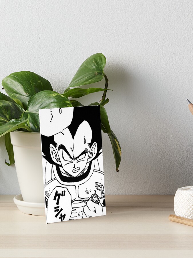 "Vegeta Japanese Manga Over 9000" Art Board Print for Sale by ...