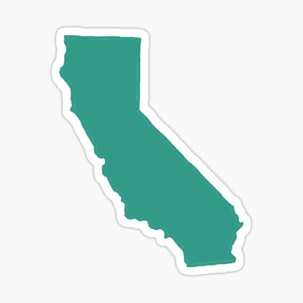 "California State Outline " Sticker for Sale by shannongleavy | Redbubble