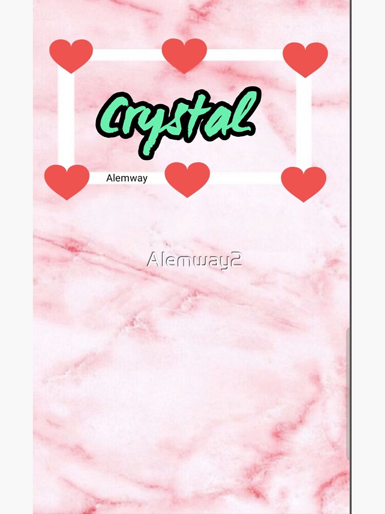 "Crystal Lettering" Sticker for Sale by Alemway2 | Redbubble