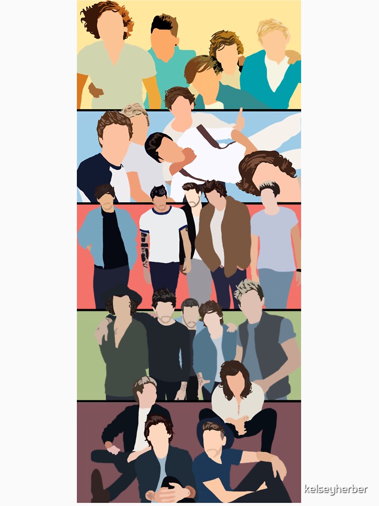 "One Direction Album Covers" T-shirt for Sale by kelseyherber ...