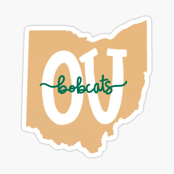 "OU Bobcats Ohio" Sticker by AlishaMSchil | Redbubble