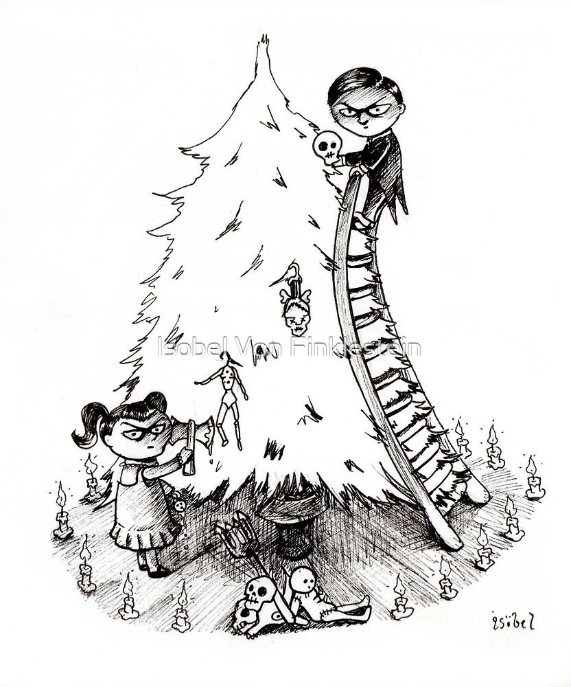 "Merry bloody christmas" by Isobel Von Finklestein | Redbubble