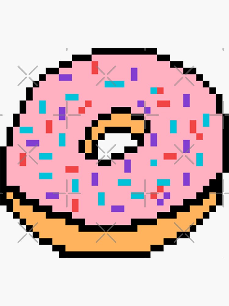 "Cute Aesthetic Donut Sticker" Sticker by xermerch | Redbubble
