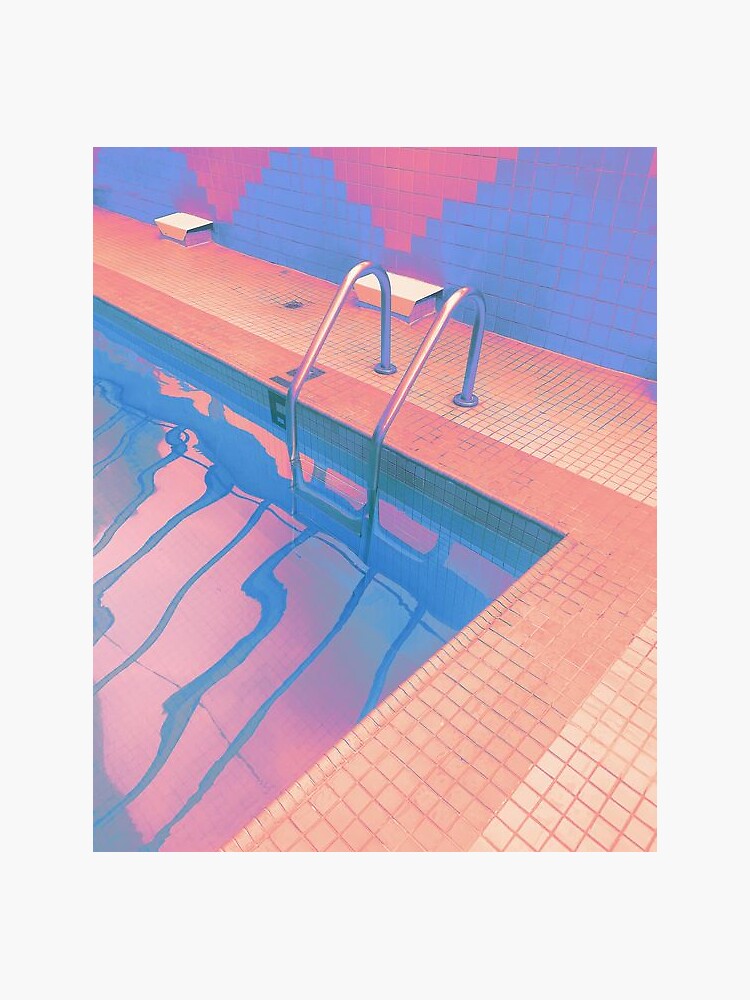 "aesthetic indoor pool {sticker}" Sticker by kaitlynramaglia | Redbubble