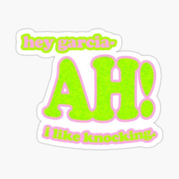 "i like knocking quote art" Sticker for Sale by emj0907 | Redbubble