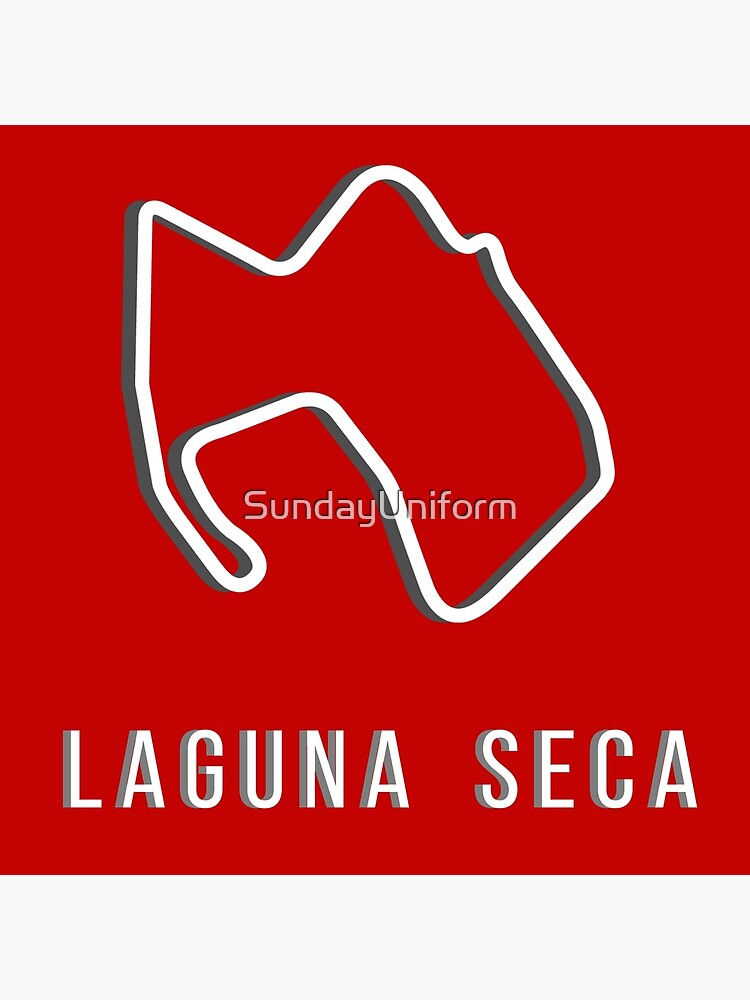 "LAGUNA SECA" Poster by SundayUniform | Redbubble