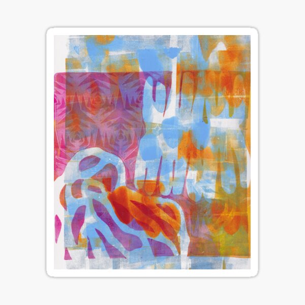 "Blooms" Sticker for Sale by StencilPrints | Redbubble