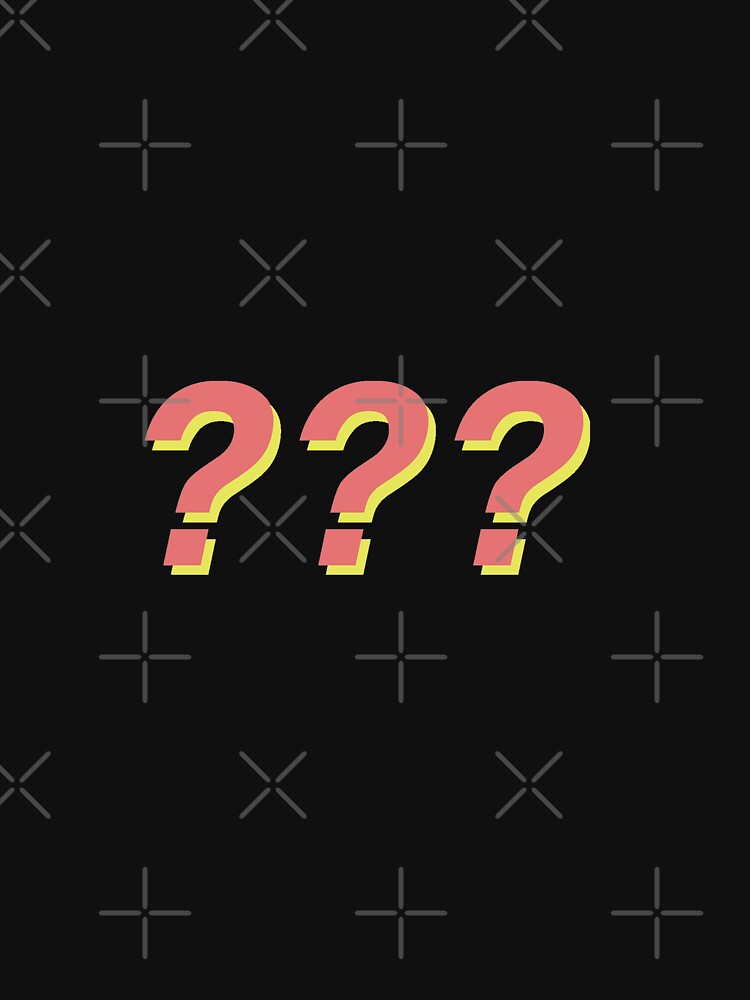 "Aesthetic Question marks" Essential T-Shirt for Sale by xermerch ...