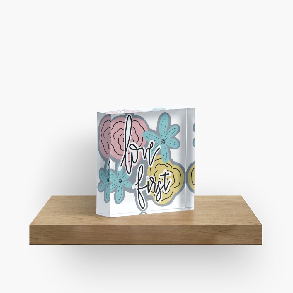 "Love First" Sticker for Sale by abcreatess | Redbubble