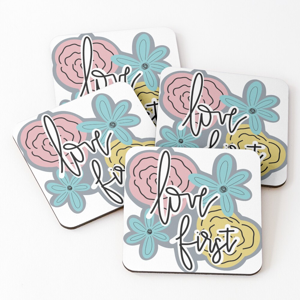 "Love First" Sticker for Sale by abcreatess | Redbubble