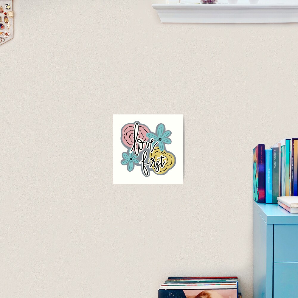 "Love First" Sticker for Sale by abcreatess | Redbubble