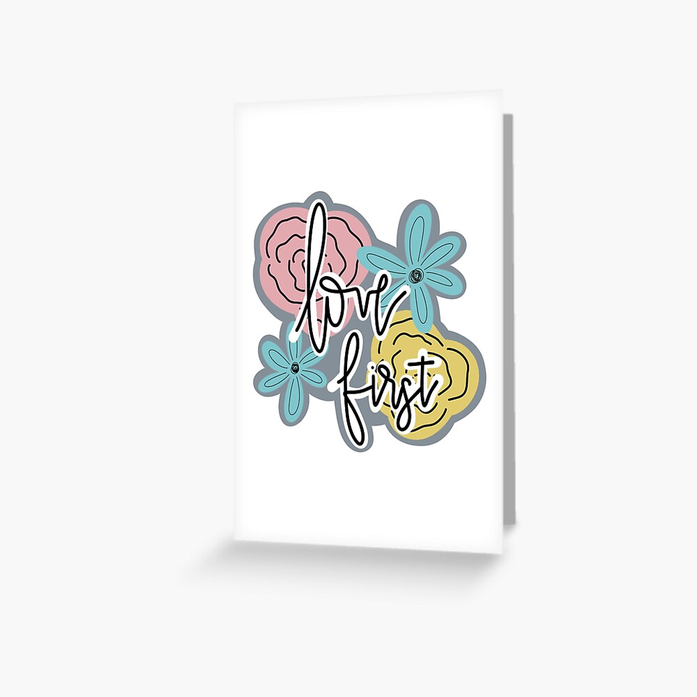 "Love First" Sticker for Sale by abcreatess | Redbubble