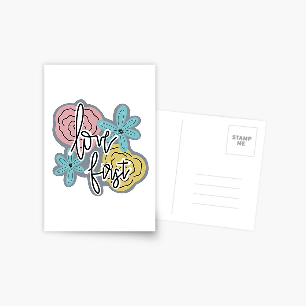"Love First" Sticker for Sale by abcreatess | Redbubble