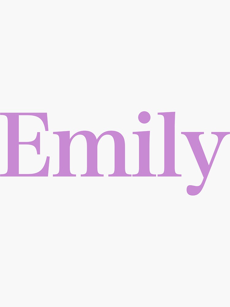 "Pretty Purple in "Emily"" Sticker for Sale by CGOimages | Redbubble