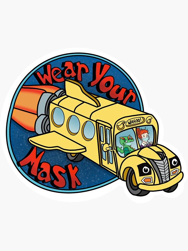 "Magic School Bus" Sticker by Lmdydok | Redbubble