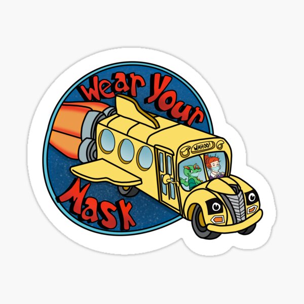 "Magic School Bus" Sticker by Lmdydok | Redbubble