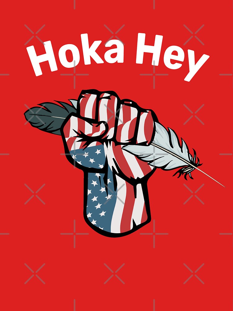 "Hoka Hey Native shirt design" T-shirt by CarrieTDesigns | Redbubble