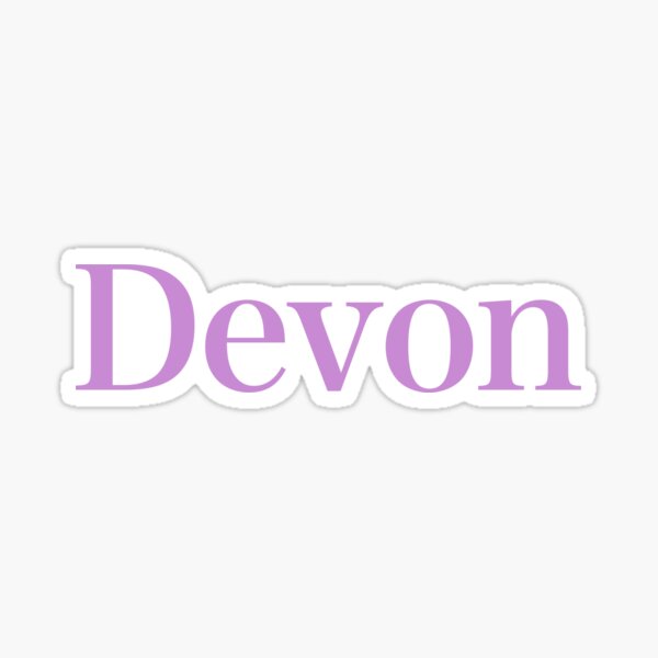 "Pretty Purple in "Devon"" Sticker for Sale by CGOimages | Redbubble