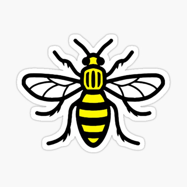 Manchester Bee Logo Stickers | Redbubble