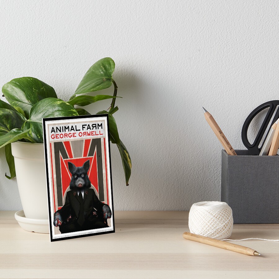"Animal Farm by George Orwell" Art Board Print for Sale by simonbreese ...