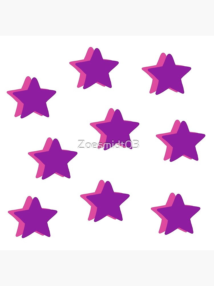 Póster «Estrellas rosas y moradas» de Zoesmidt03 | Redbubble