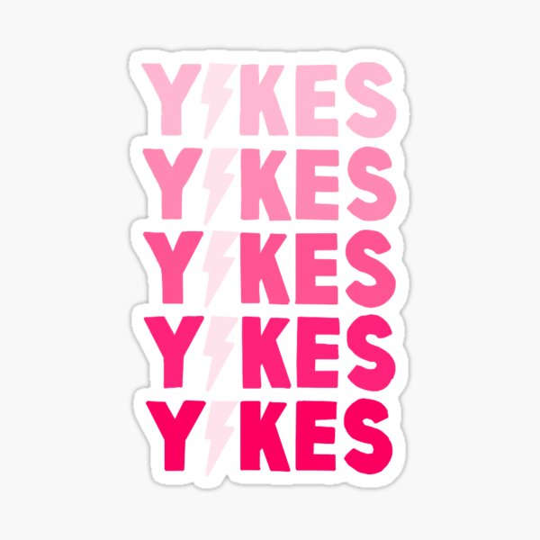 Yikes” sticker pack " Sticker by KatelynnRae13 | Redbubble
