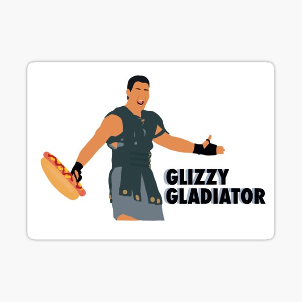 "Glizzy Gladiator" Sticker for Sale by camillewc | Redbubble