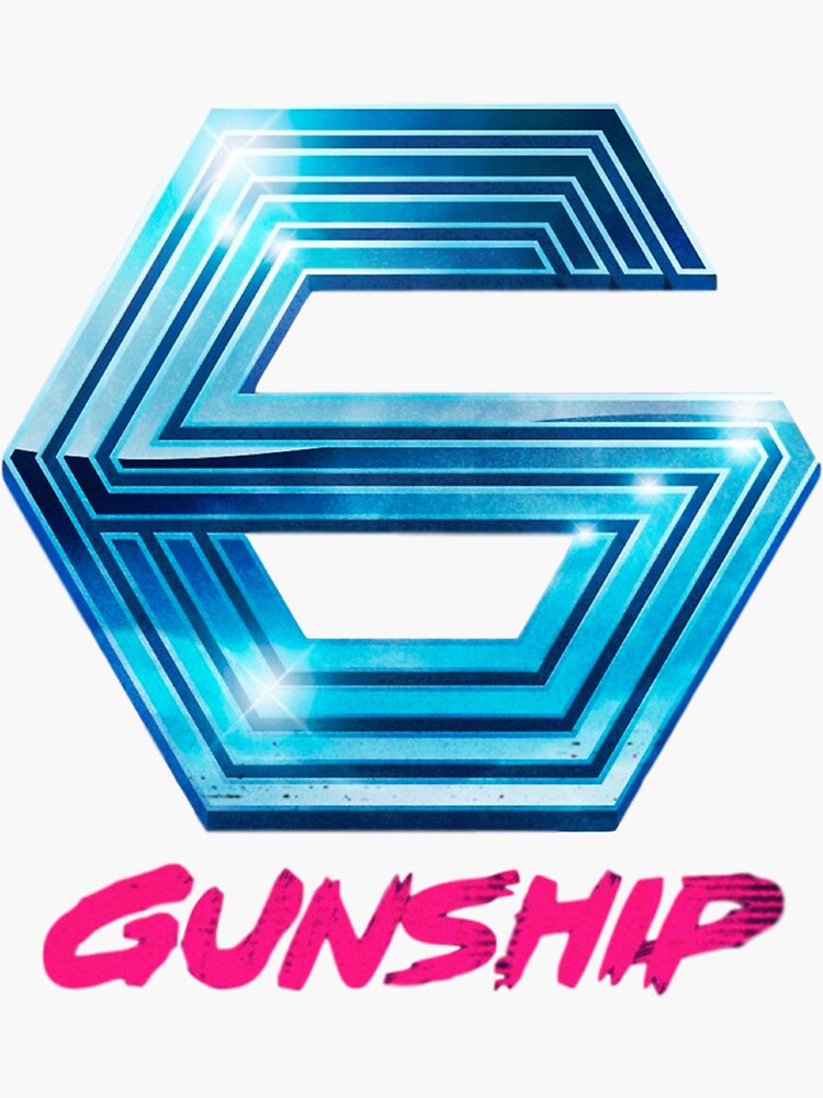 "Gunship G-Logo" Sticker for Sale by Synthguy | Redbubble