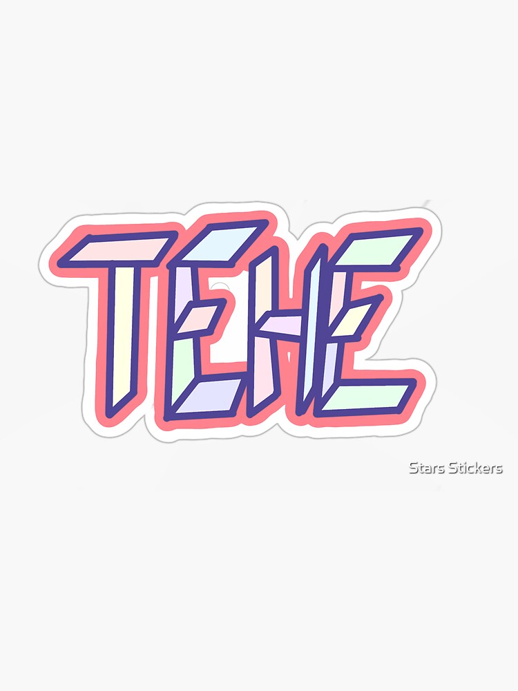 "Tehe sticker" Sticker by estrellapaiz | Redbubble