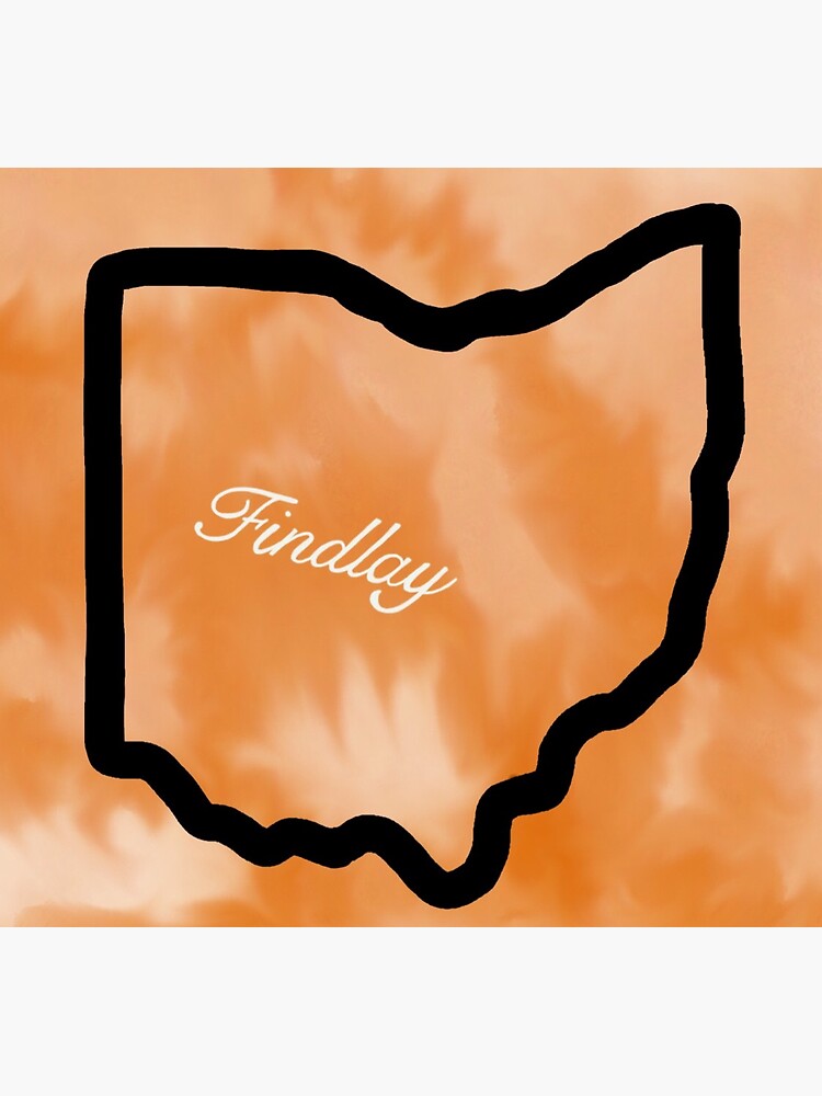 "Findlay Ohio Watercolor Logo" Sticker by acsandy | Redbubble