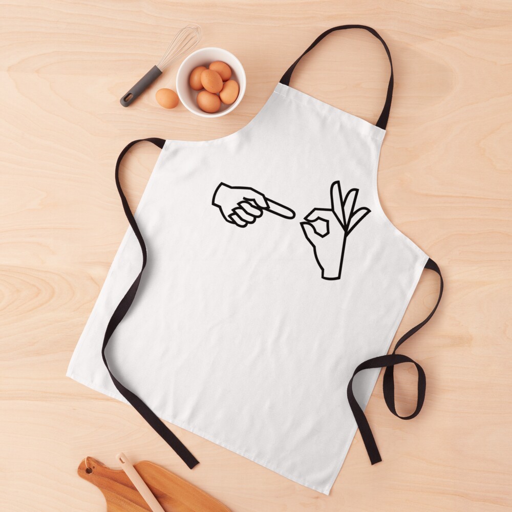 "Finger in Loch Hand Emoji - Suggestive Sex Innuendo" Schürze von ...