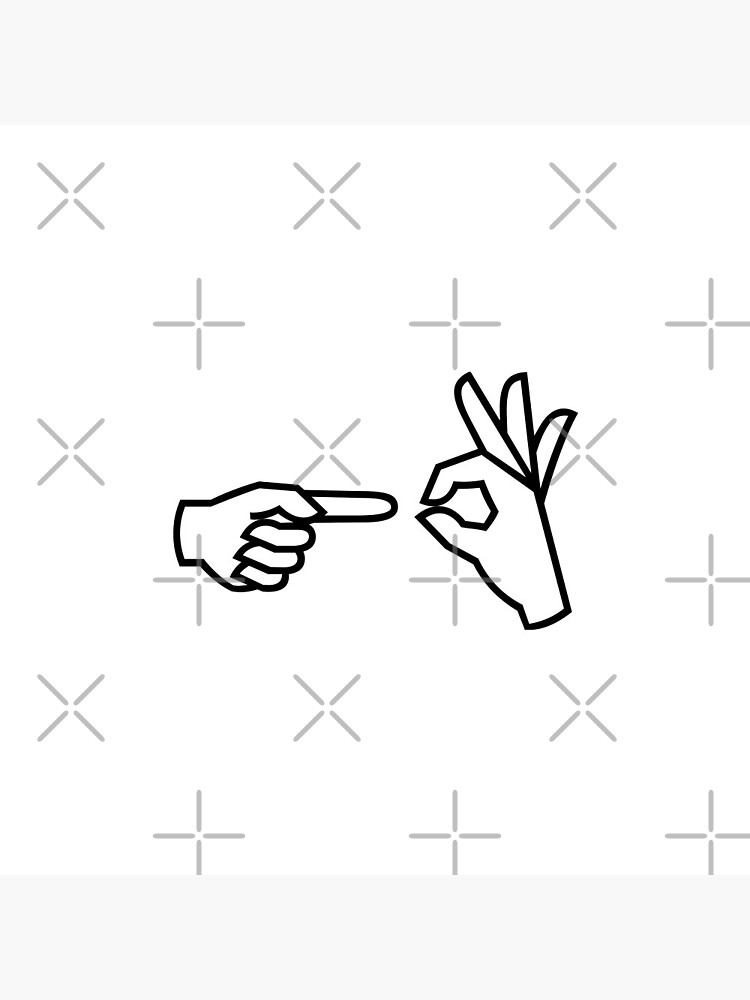 "Finger in Hole Hand Emoji - Suggestive Sex Innuendo" Pin for Sale by ...