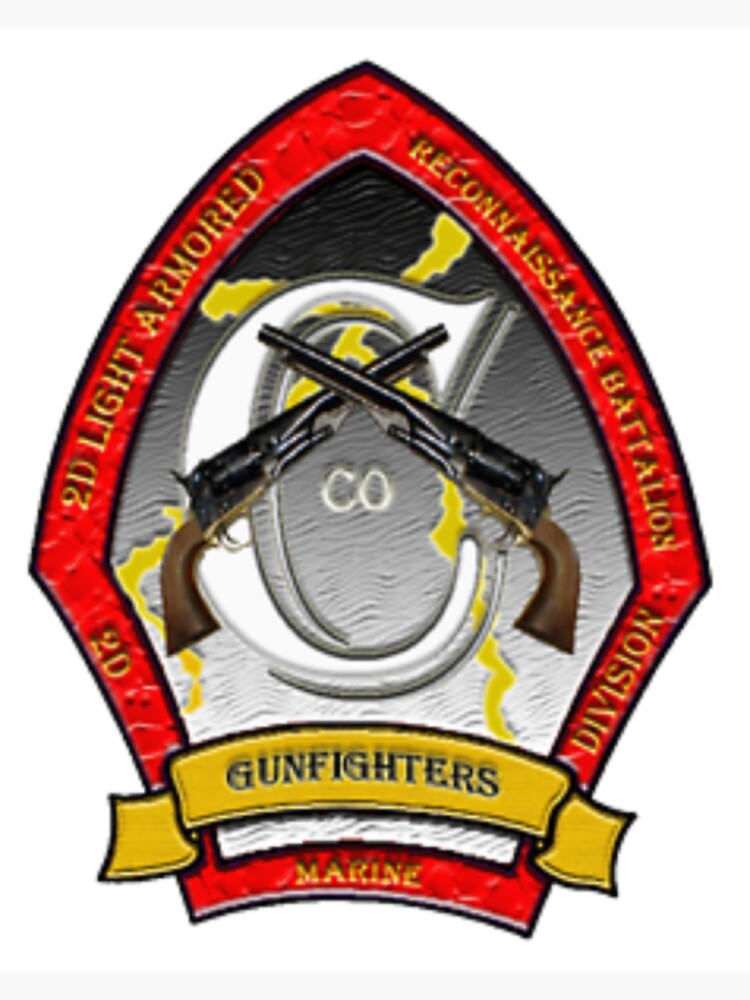 "2rd L.A.R. Bn 2nd Light Armored Reconnaissance Bn Sticker Charlie Co ...