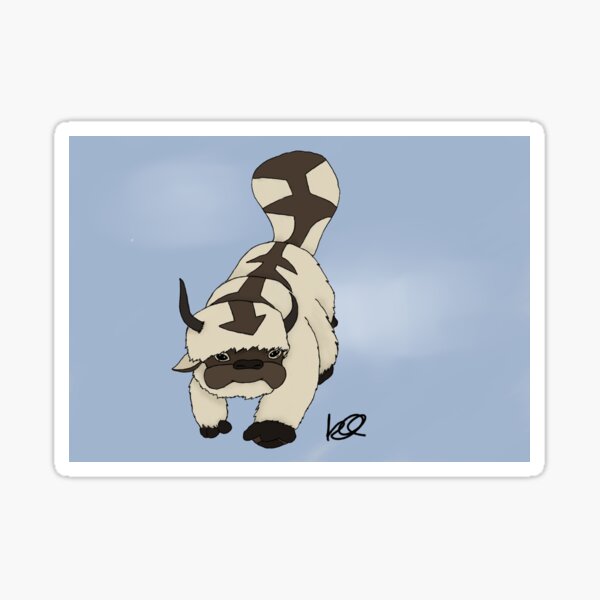 "Appa Flying" Sticker for Sale by Art-By-Kylie | Redbubble