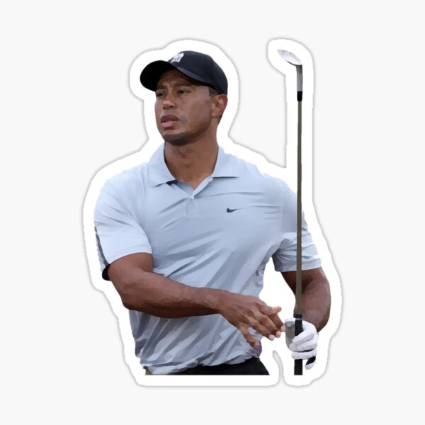 "Tiger Woods Sticker" Sticker for Sale by sport-stickers | Redbubble