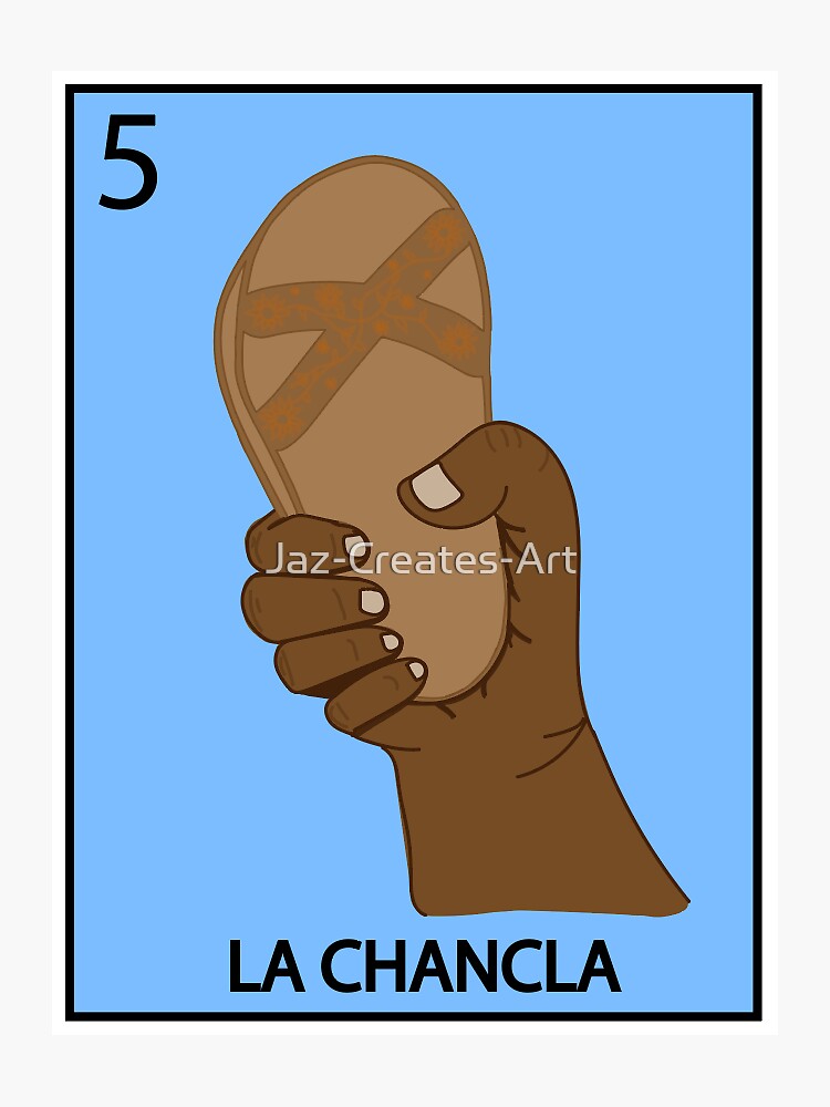 "La Chancla Loteria Card" Sticker for Sale by Jaz-Creates-Art | Redbubble
