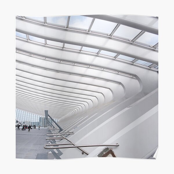 "Calatrava in Liege" Poster for Sale by rvfinzi | Redbubble